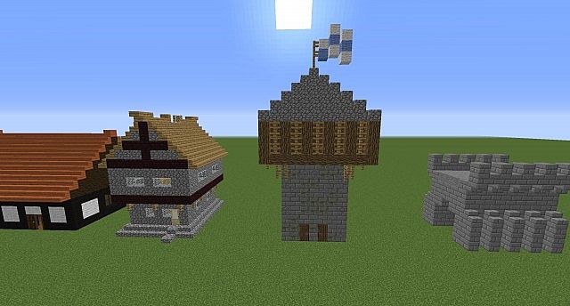 100 Different Buildings Minecraft Map