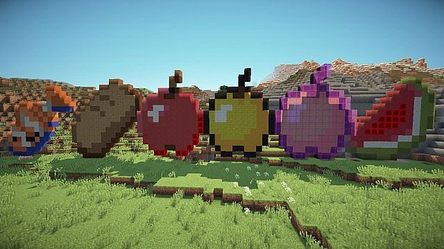 [PIXEL ART] Making Pixel Art of all Food Items In Game Minecraft Map