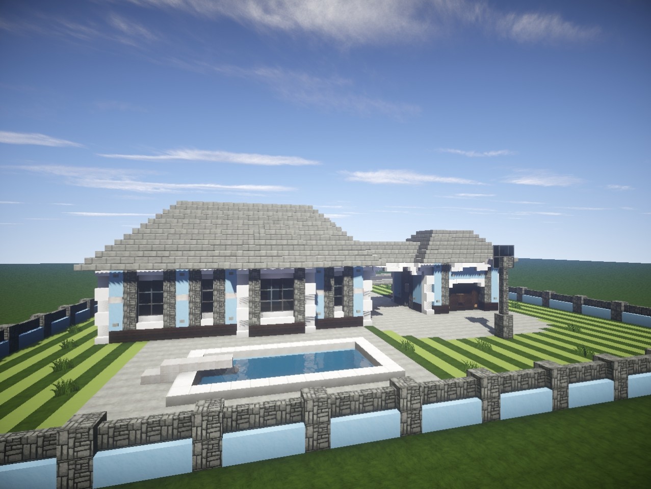 A Small Blue House | By TCL135 Minecraft Map