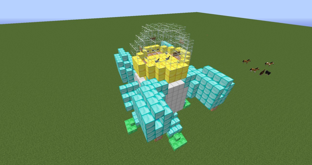 Redstone Controllable/ Movable Mech Suit Minecraft Map