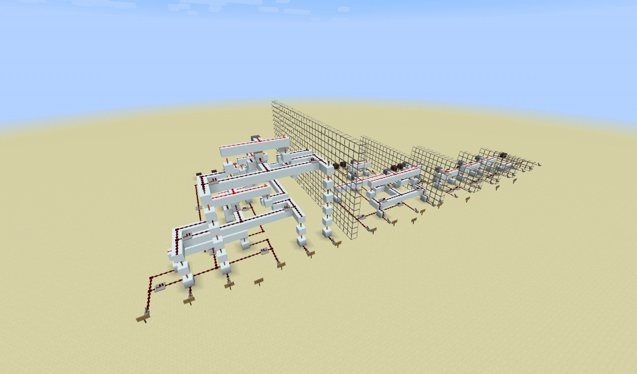 Binary Math with Redstone! Minecraft Map