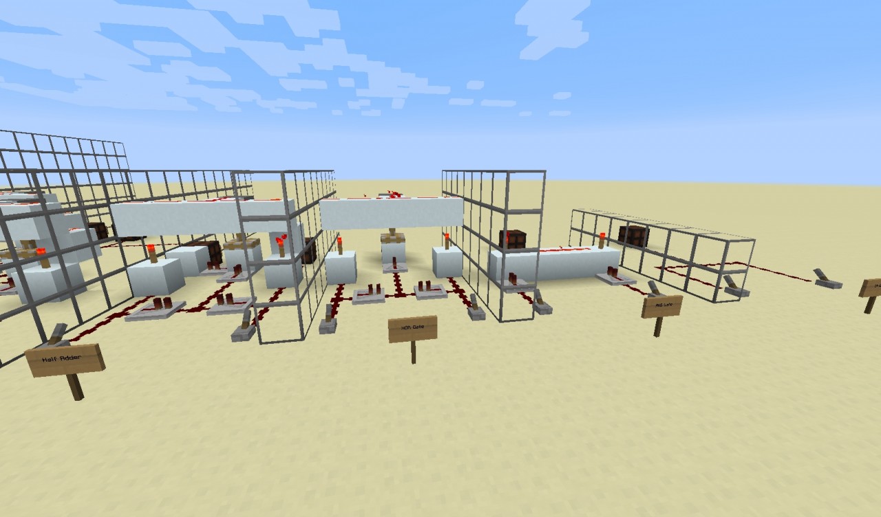 Binary Math with Redstone! Minecraft Map
