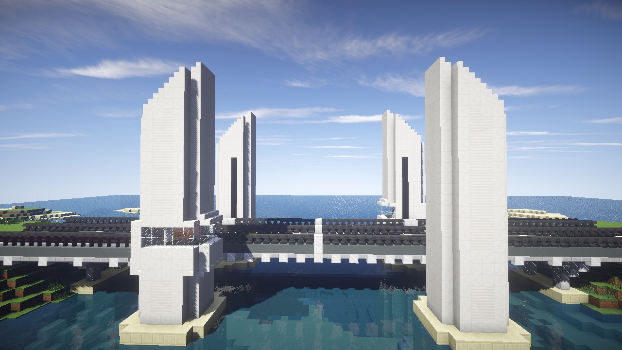 Working Vertical Lift Bridge [1.8] Minecraft Map