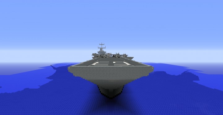 USS Kitty Hawk CV-63 Minecraft Map