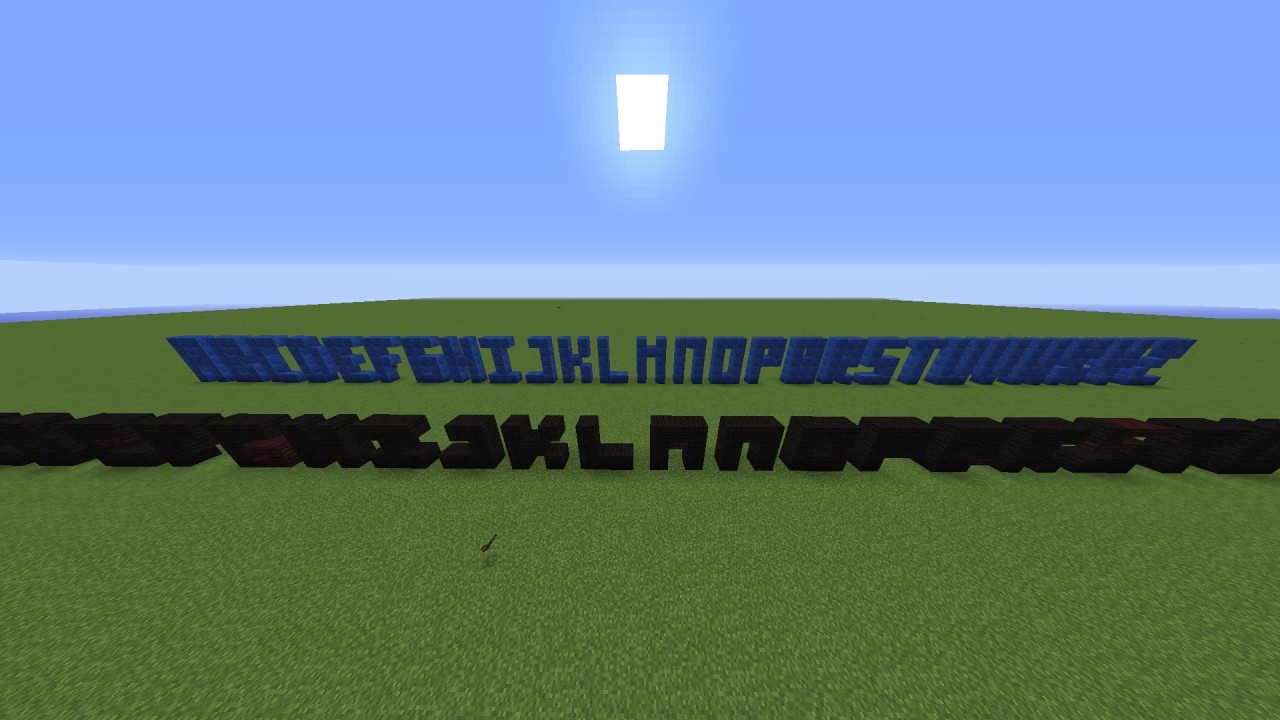 Alphabet Minecraft Map