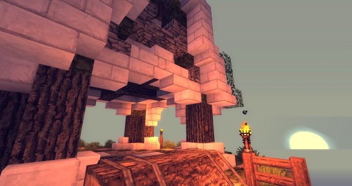 Floating Island - Elven house Minecraft Map