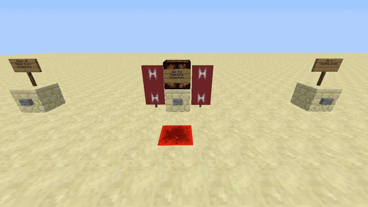 Redstone Testing Setup Minecraft Map
