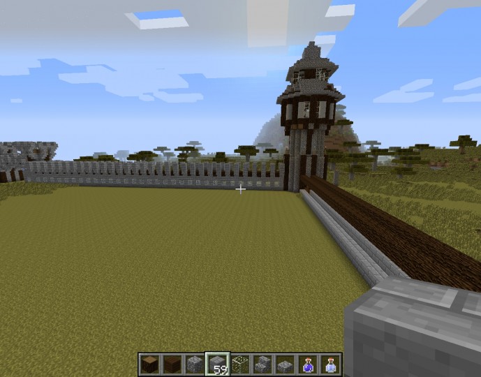 mediaval survival town Minecraft Map