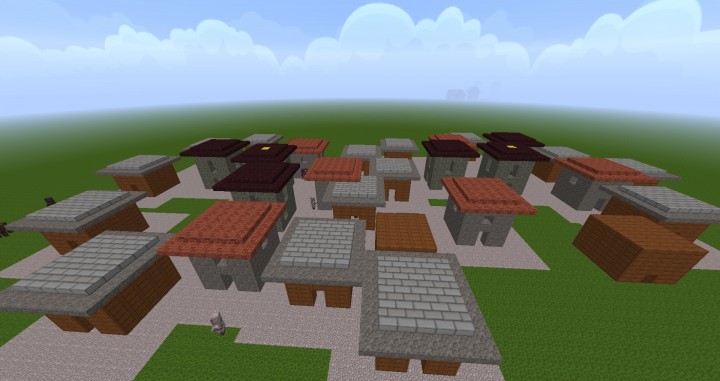 Modernes Dorf Minecraft Map