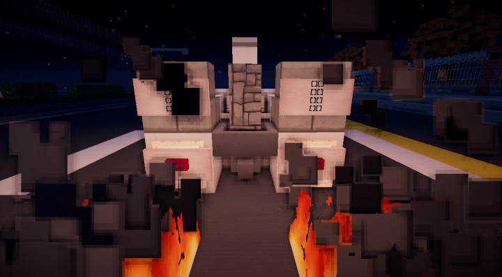 Back to the Future | DMC Delorean + Tutorial Minecraft Map