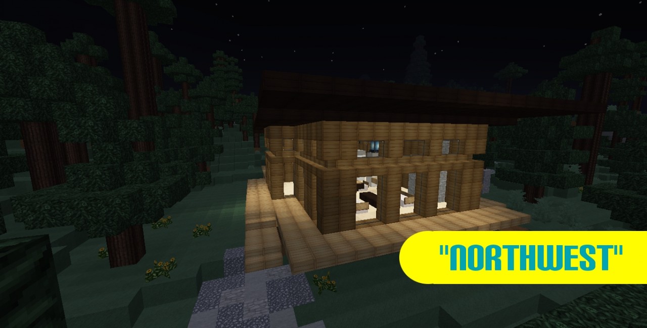 "Northwest" - A Modern Pacific Northwest Home Minecraft Map