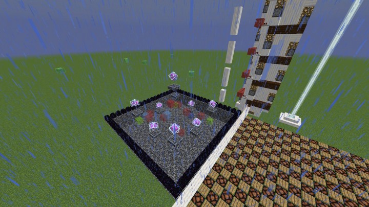 Recourceful Elevator, Minecart enderdragon, and an ender crystal display Minecraft Map