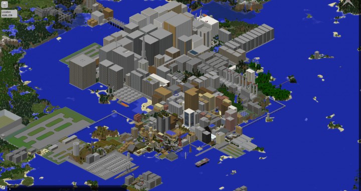 create big city in Minecraft! Minecraft Map
