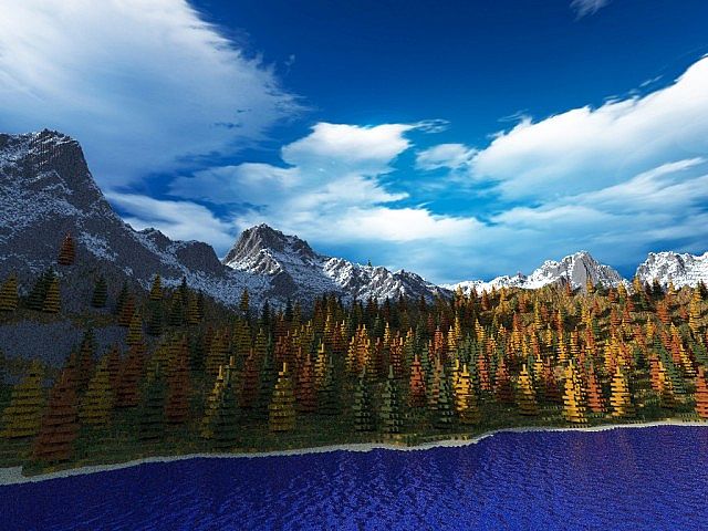 Autumn - [Realistic terrain] Minecraft Map