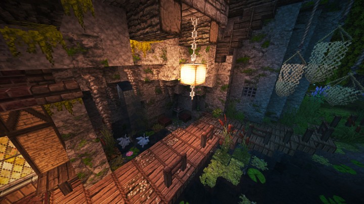 Overgrown town port Minecraft Map