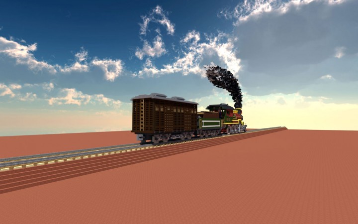 Steam Locomotive and Coaling tower Minecraft Project