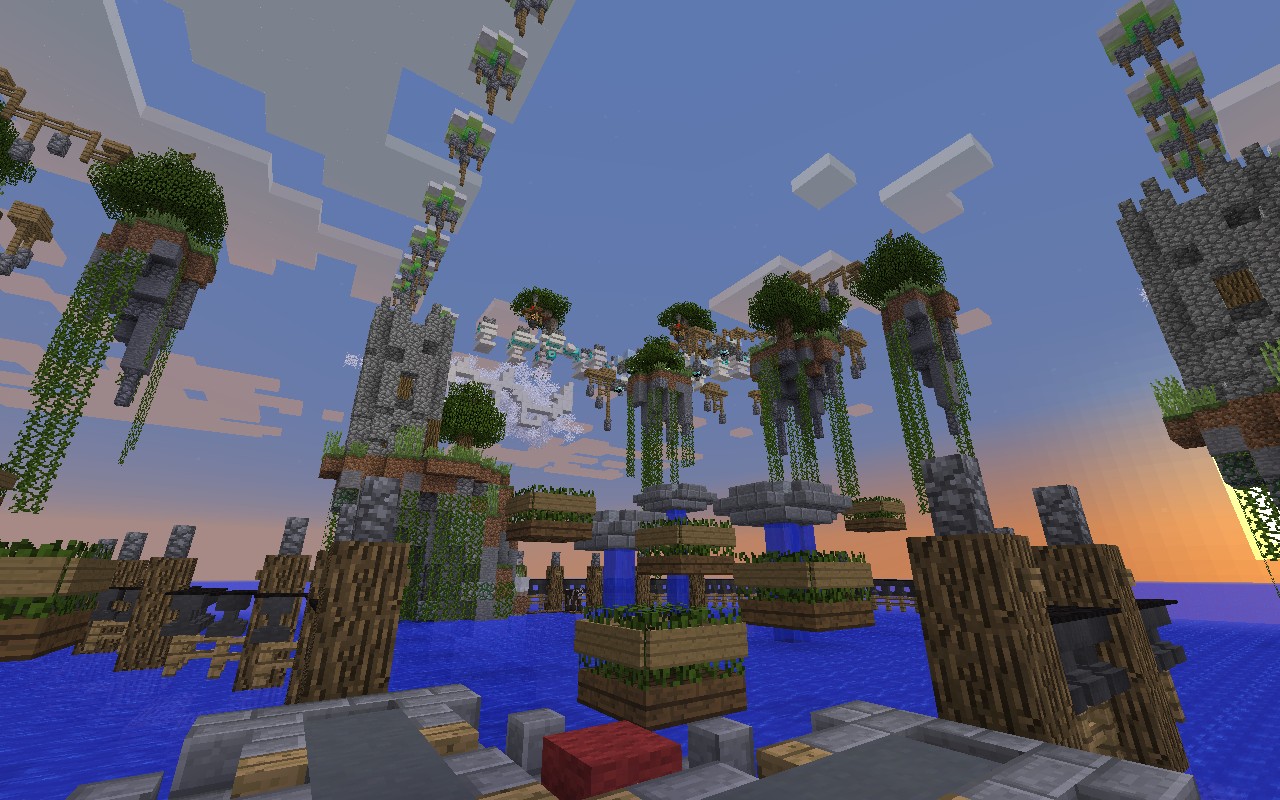 -=Sky Battle Parkour=- Minecraft Map