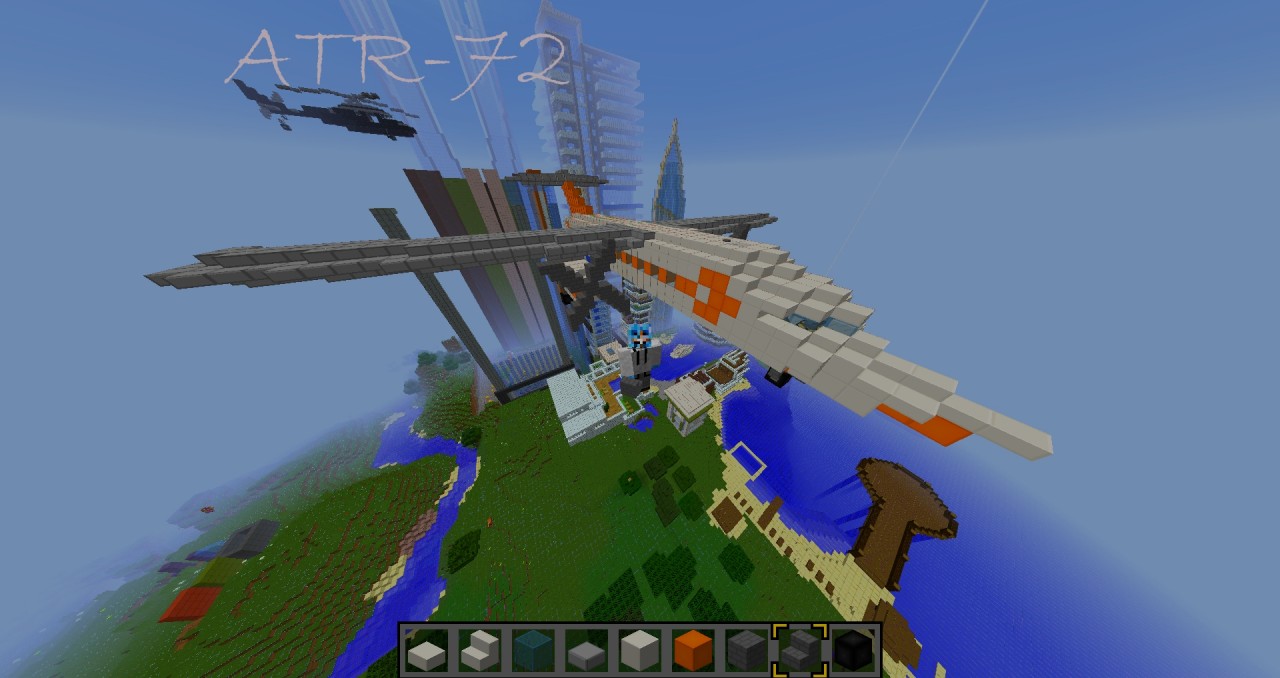 ATR-72 Twin-Engine turboprop Aircraft - KonstaBuildz Minecraft Map