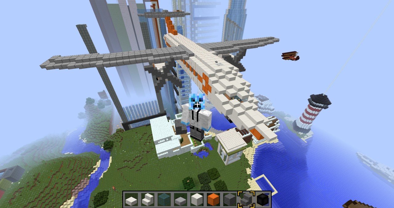 ATR-72 Twin-Engine turboprop Aircraft - KonstaBuildz Minecraft Map