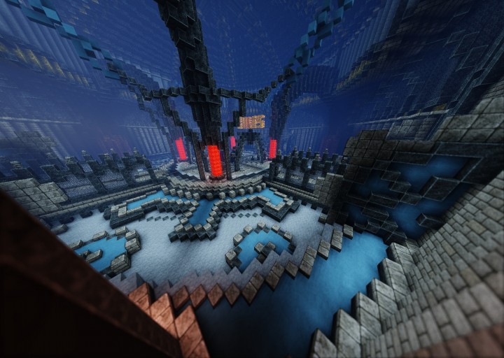 Small steampunk hub spawn Minecraft Map