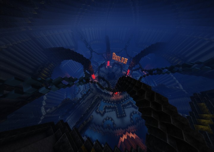 Small steampunk hub spawn Minecraft Map