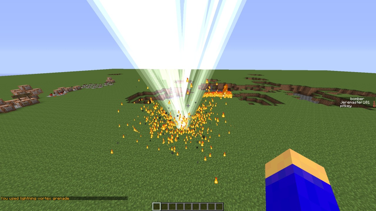Lightning vortex grenade Minecraft Map