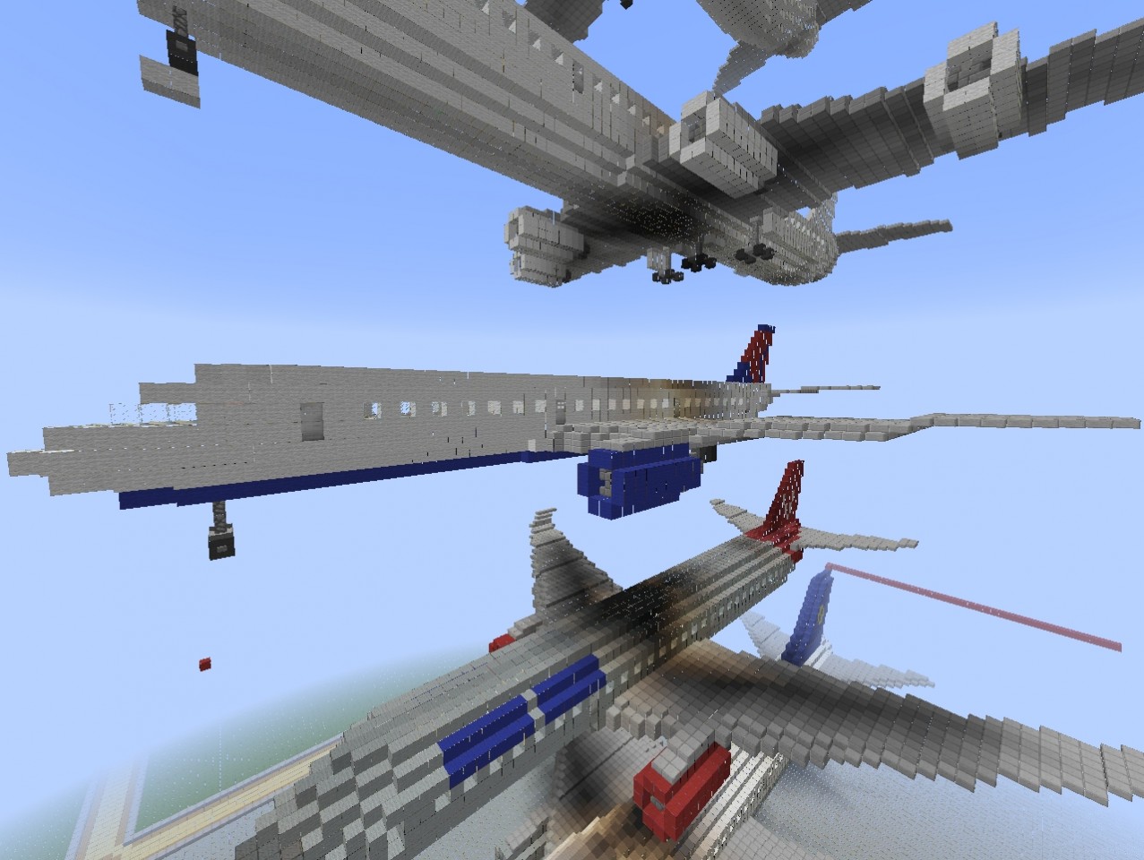 Boeing 757 Minecraft Map