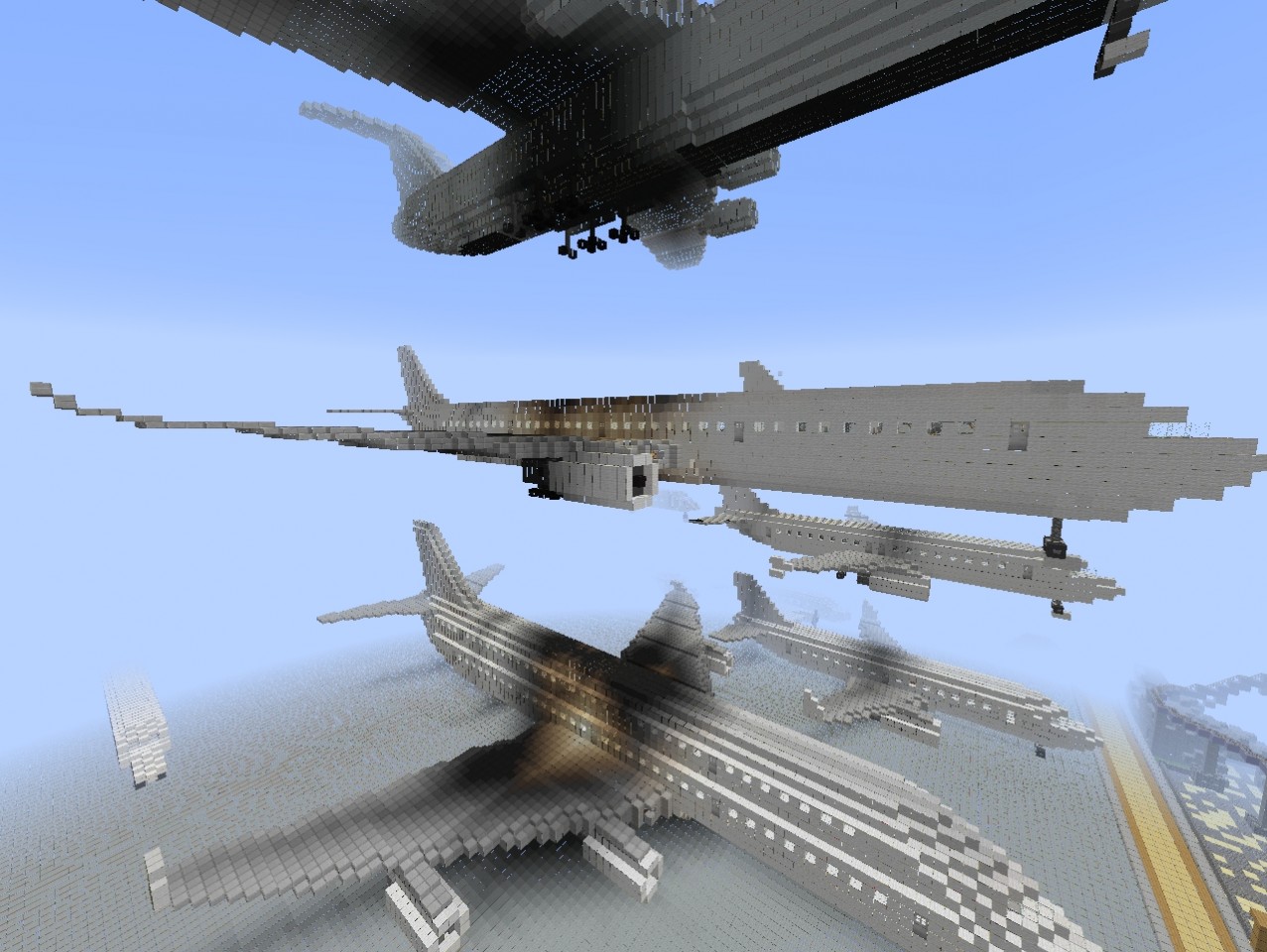 Boeing 777x Minecraft Map