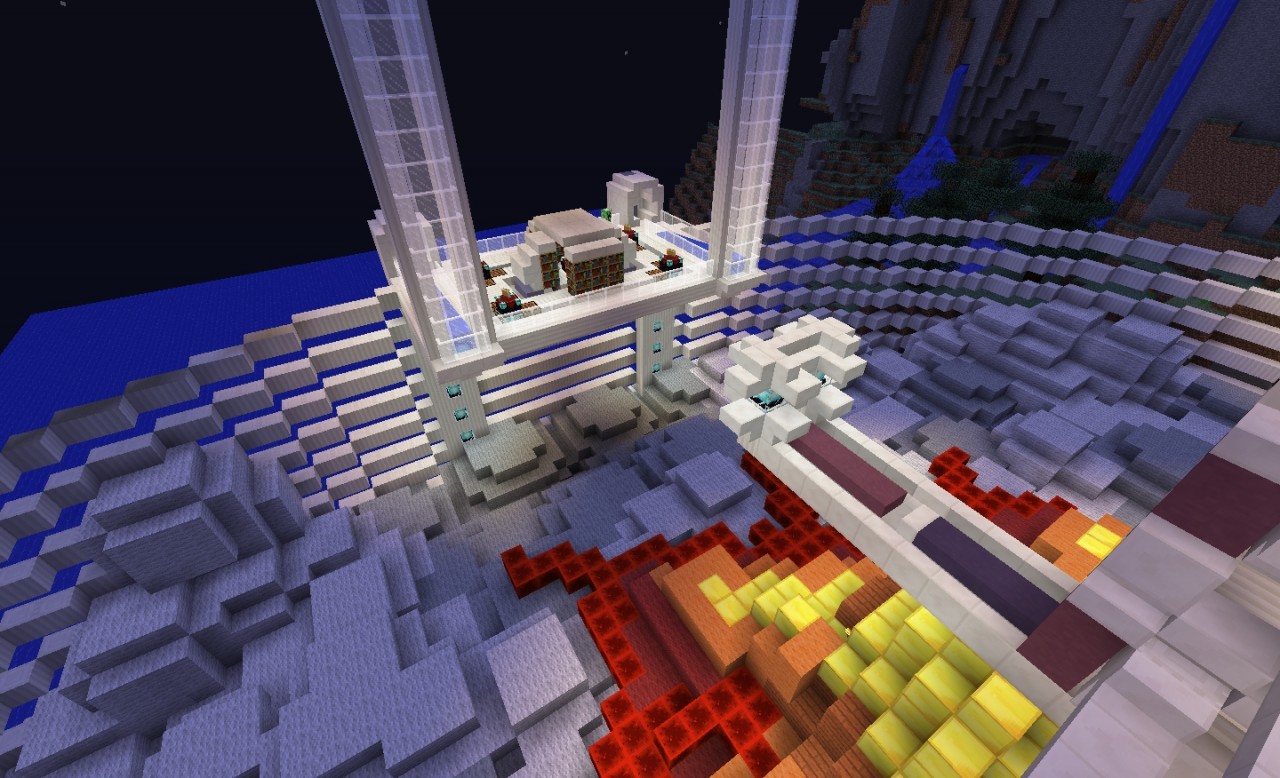 Rocket Launchpad Server Spawn Minecraft Map