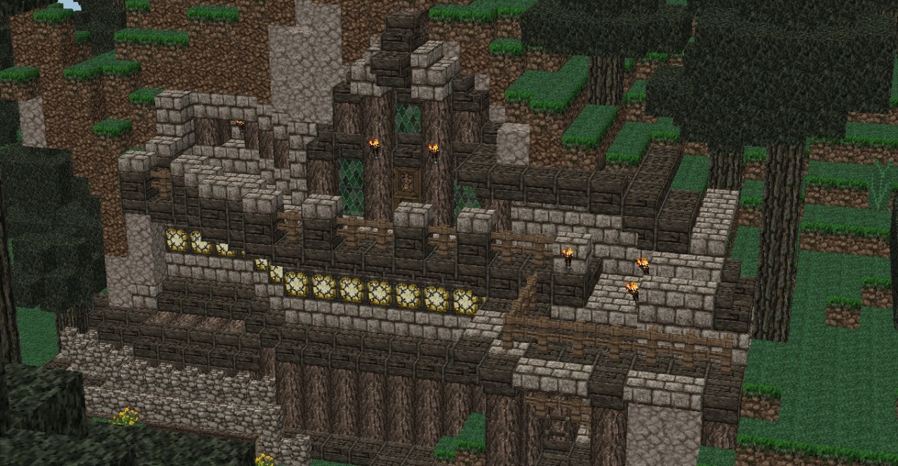 Rustic Home inside Hill Minecraft Map