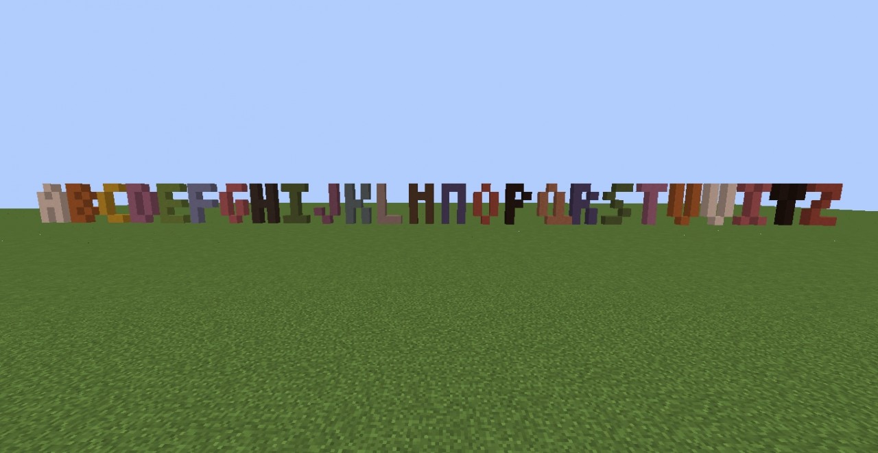 Original Text Font 3x5 Minecraft Map
