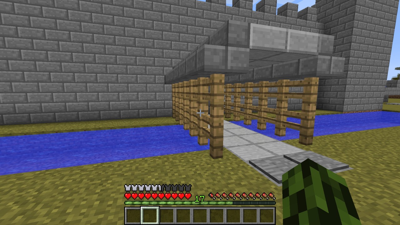 Awesome piston draw bridge Minecraft Map