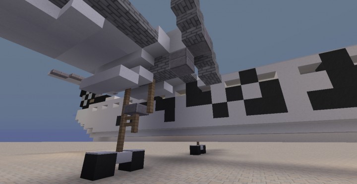 Bombardier Dash 8 Q400 with (StarAlliance)SAS Livery Minecraft Map