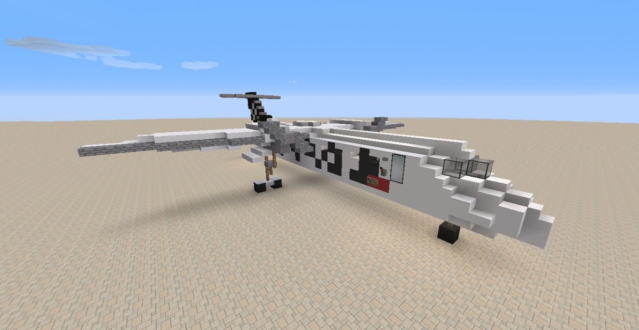Bombardier Dash 8 Q400 with (StarAlliance)SAS Livery Minecraft Map