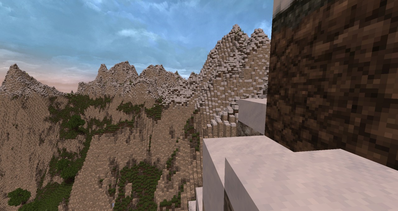 Realistic Terrain | Village and Giant Cave Minecraft Map