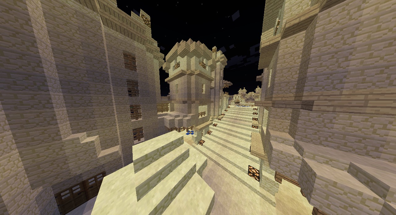 Sandstone Map for MineHut WarZone Minecraft Map