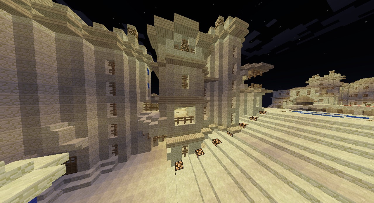 Sandstone Map for MineHut WarZone Minecraft Map