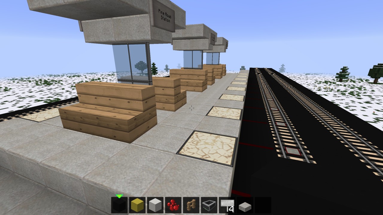 Pine Road Subway Station and Bus Terminal Minecraft Map