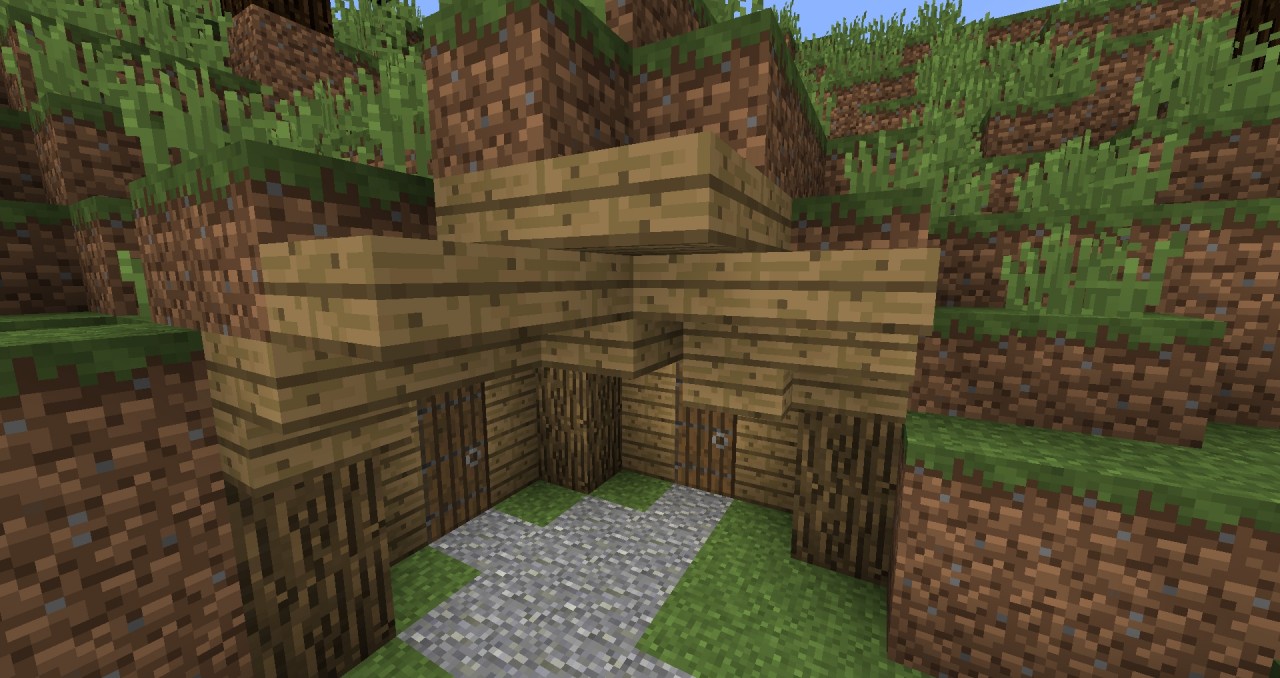 Simple Hill House Minecraft Map