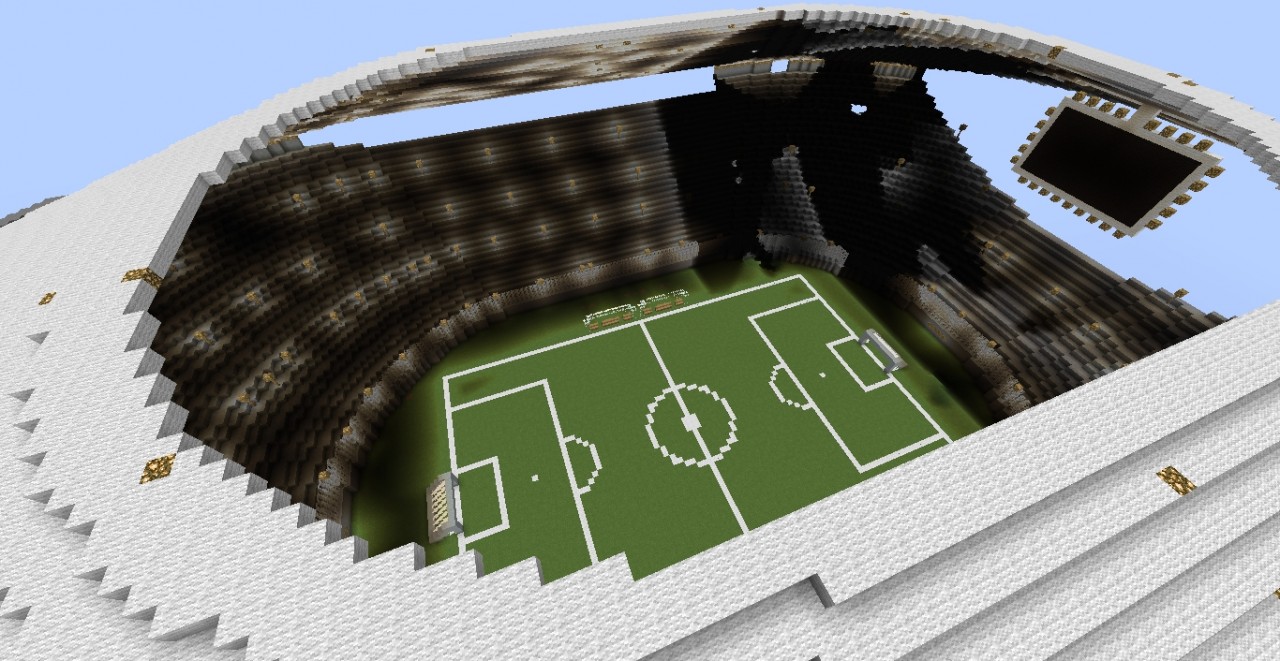 Huge soccer staduim Minecraft Map