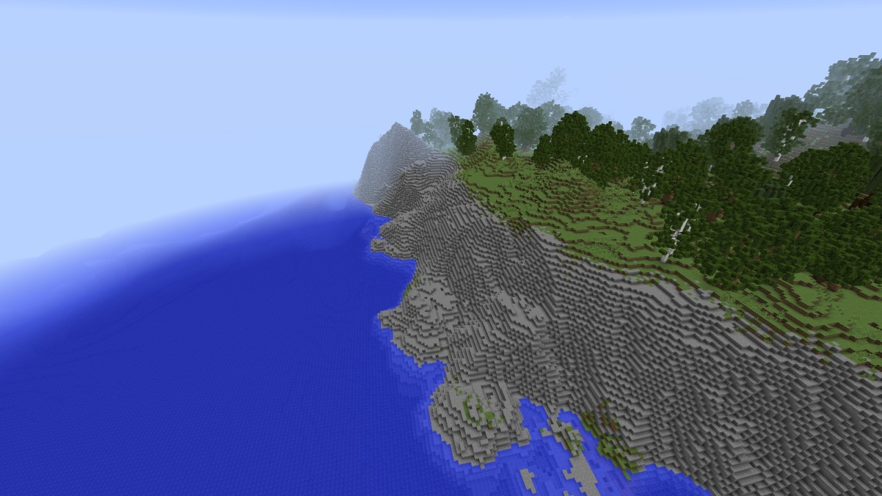 Norway cliffs/fjords Minecraft Map