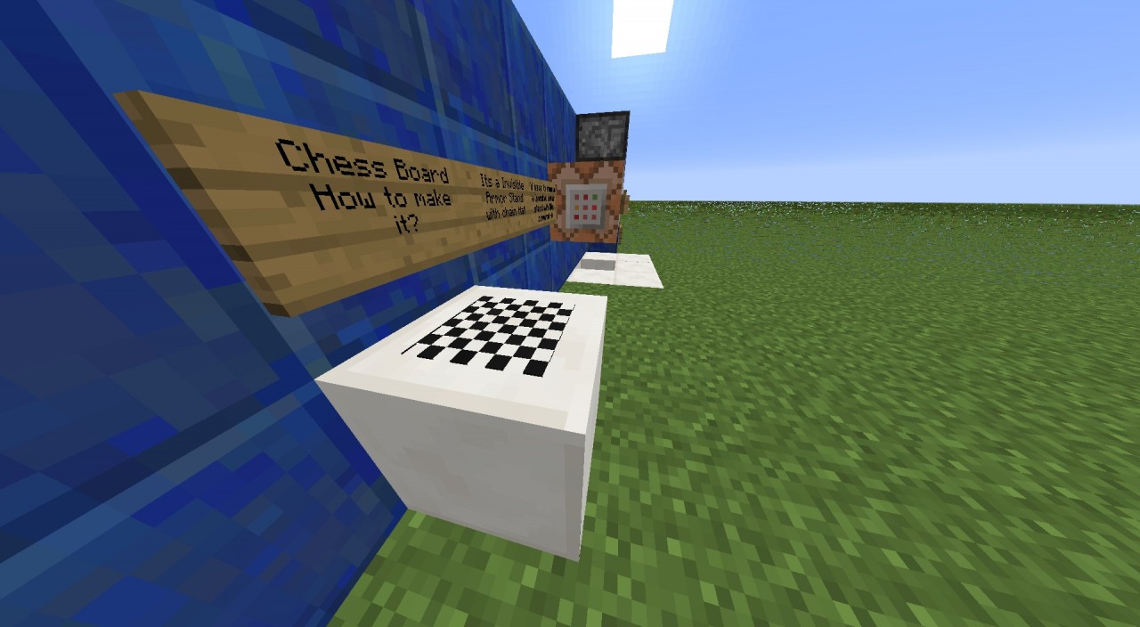 Chess Board in Vanilla 1.8 ( Deco ) Minecraft Map