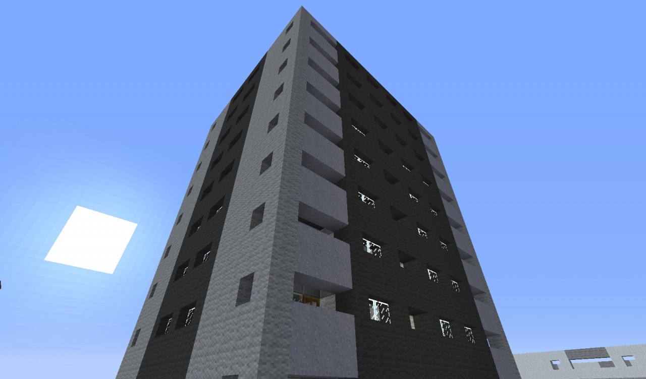 SSHA 9-storey block Minecraft Map
