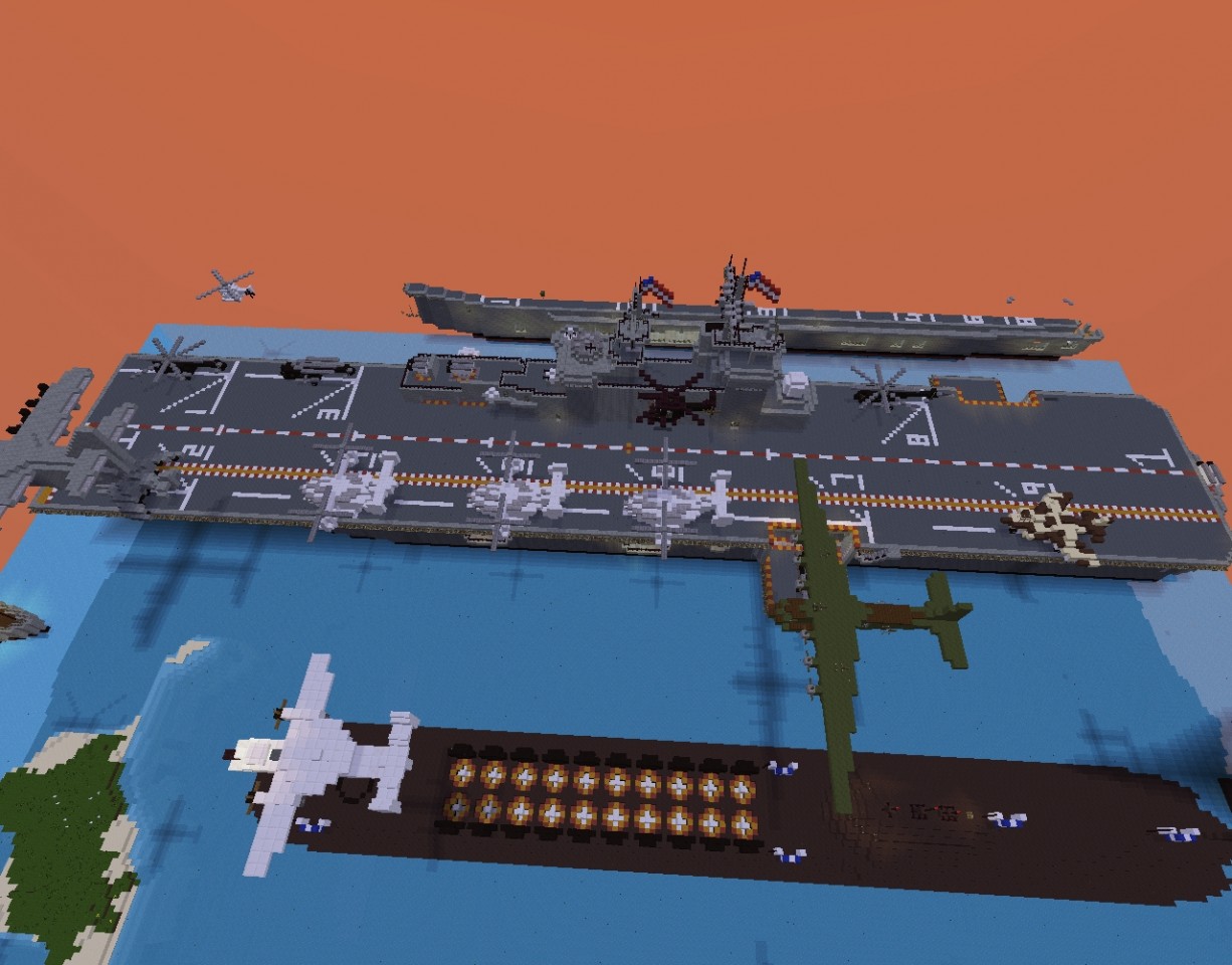 Massive Ocean Fleet Minecraft Map