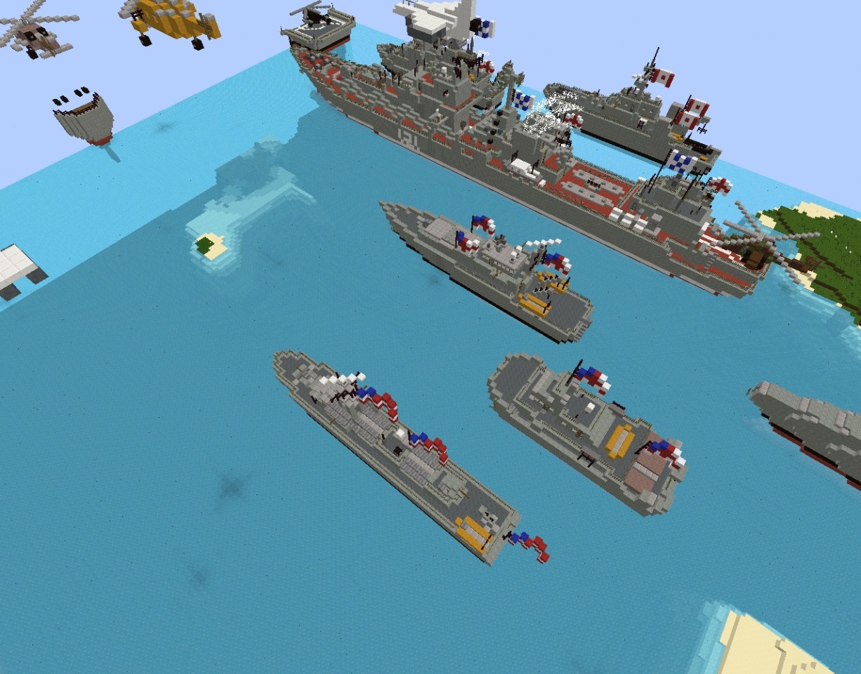 Massive Ocean Fleet Minecraft Map
