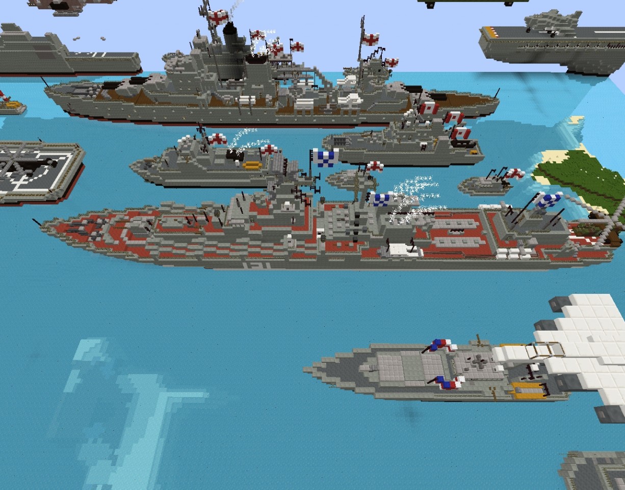 Massive Ocean Fleet Minecraft Map