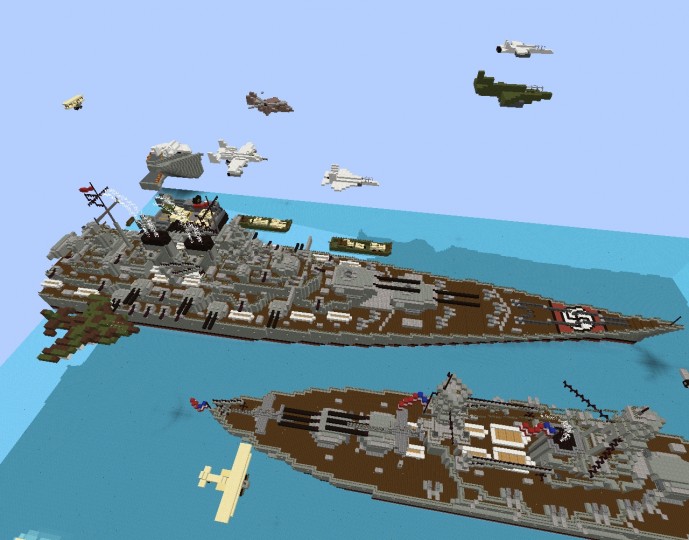 Massive Ocean Fleet Minecraft Map
