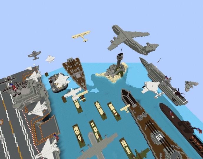 Massive Ocean Fleet Minecraft Map