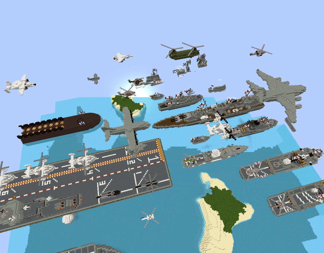 Massive Ocean Fleet Minecraft Map