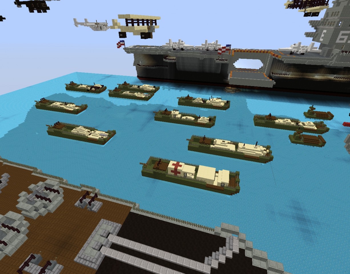 Massive Ocean Fleet Minecraft Map